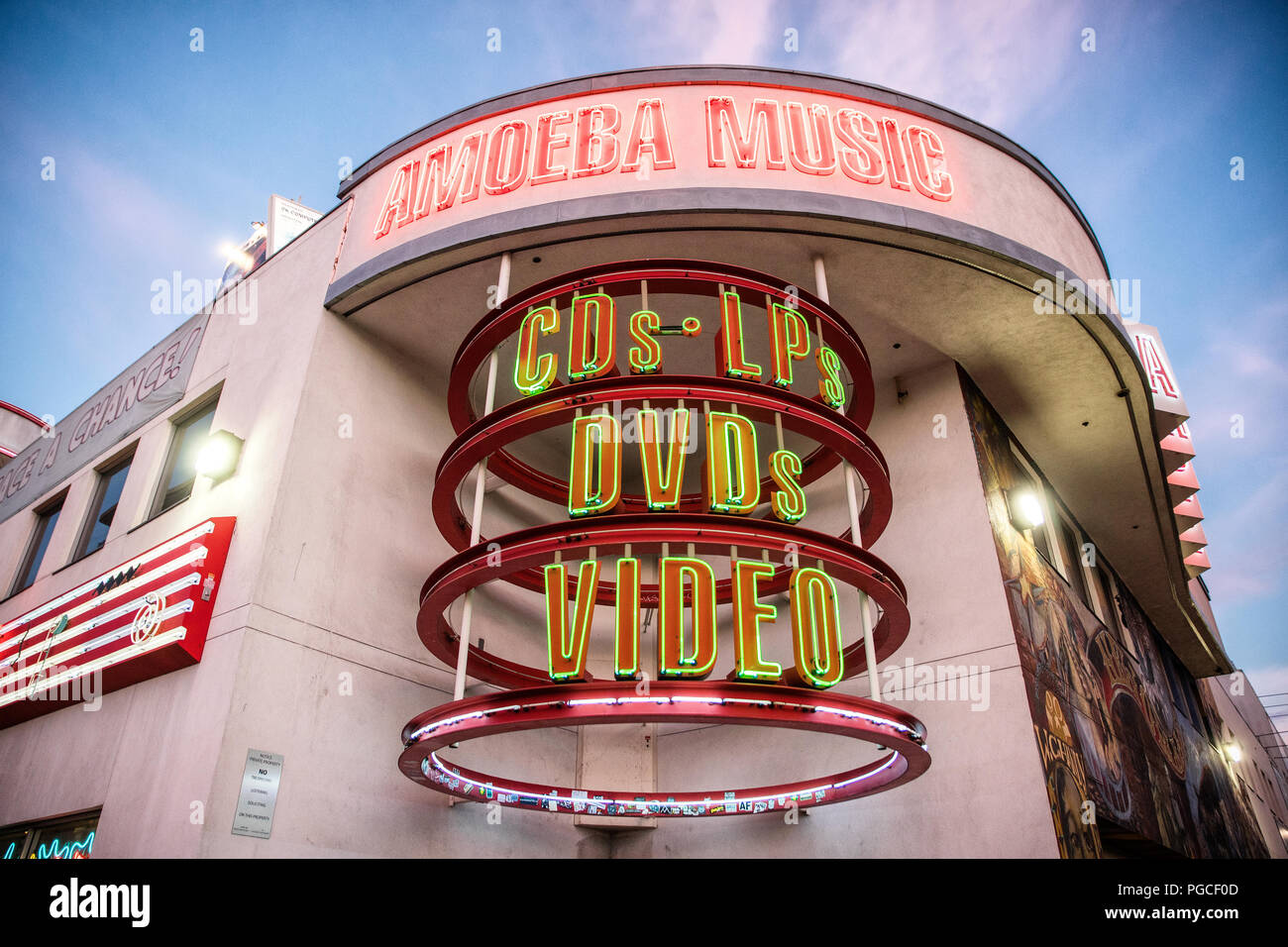 Los Angeles, United States of America - July 19, 2017: The Amoeba Music ...