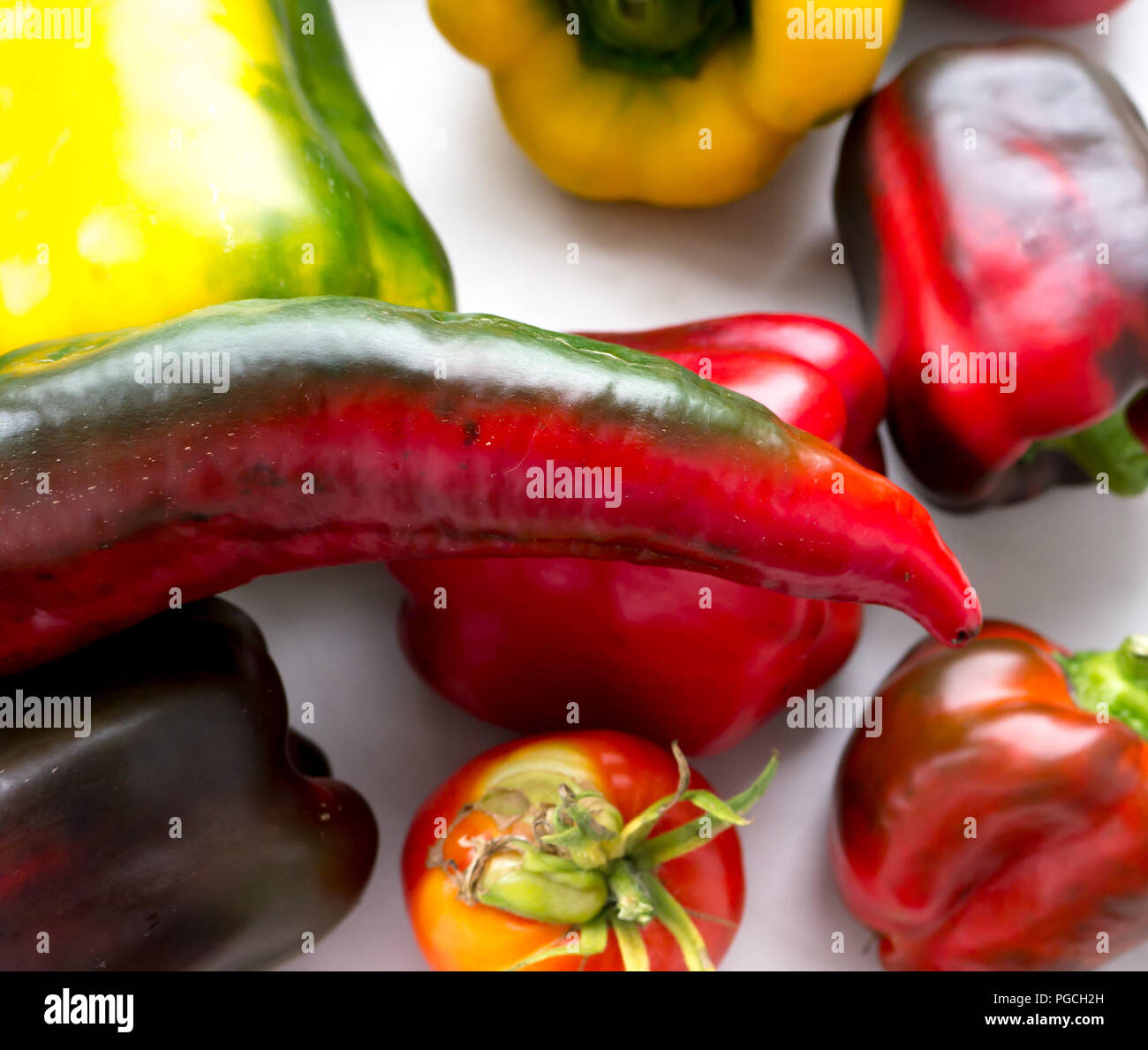 The nature vegetable Pepper objects Stock Photo - Alamy