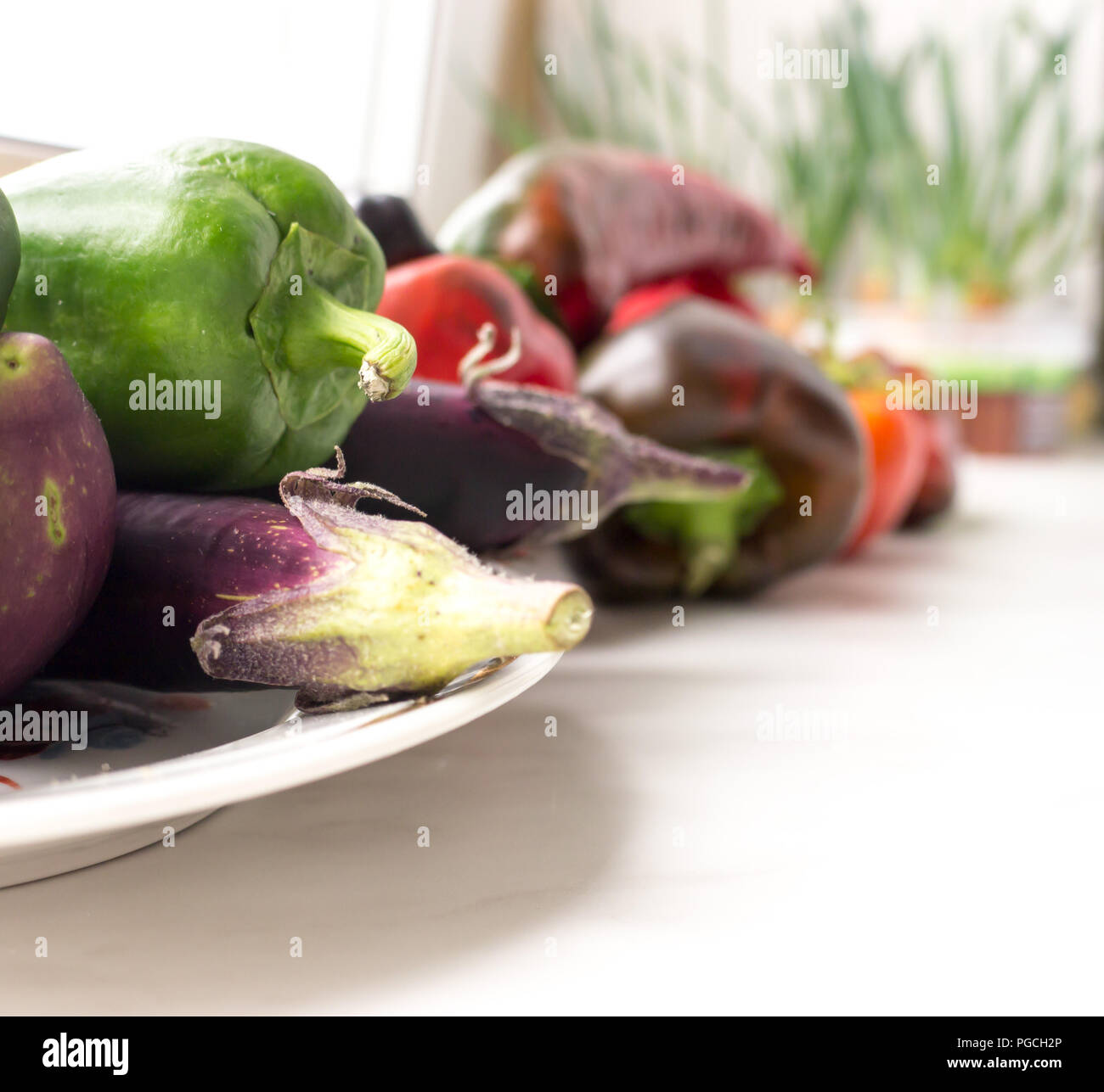 The nature vegetable Pepper objects Stock Photo - Alamy