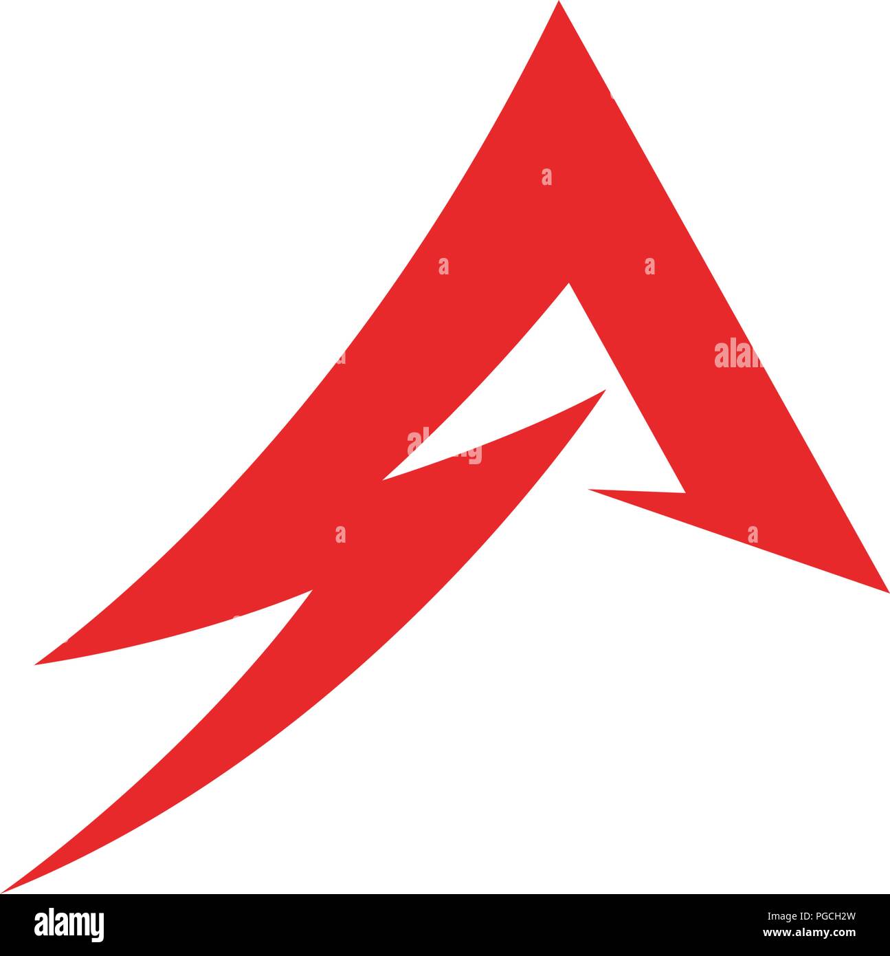 A Letter Lightning Logo Template vector icon illustration design Stock ...