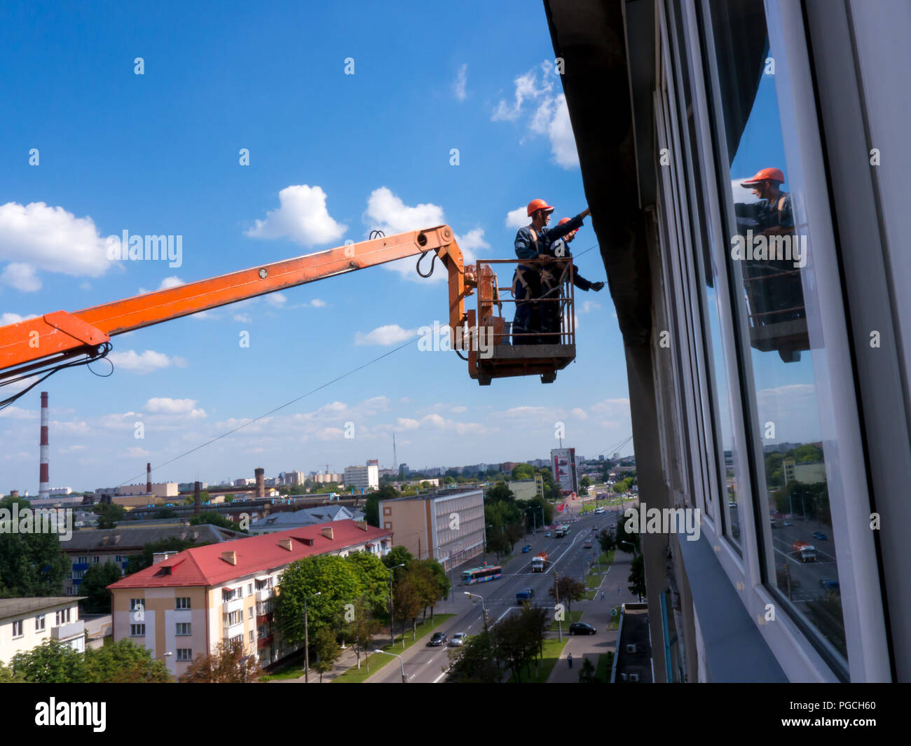 The city outdoor Factory chimneys Stock Photo - Alamy