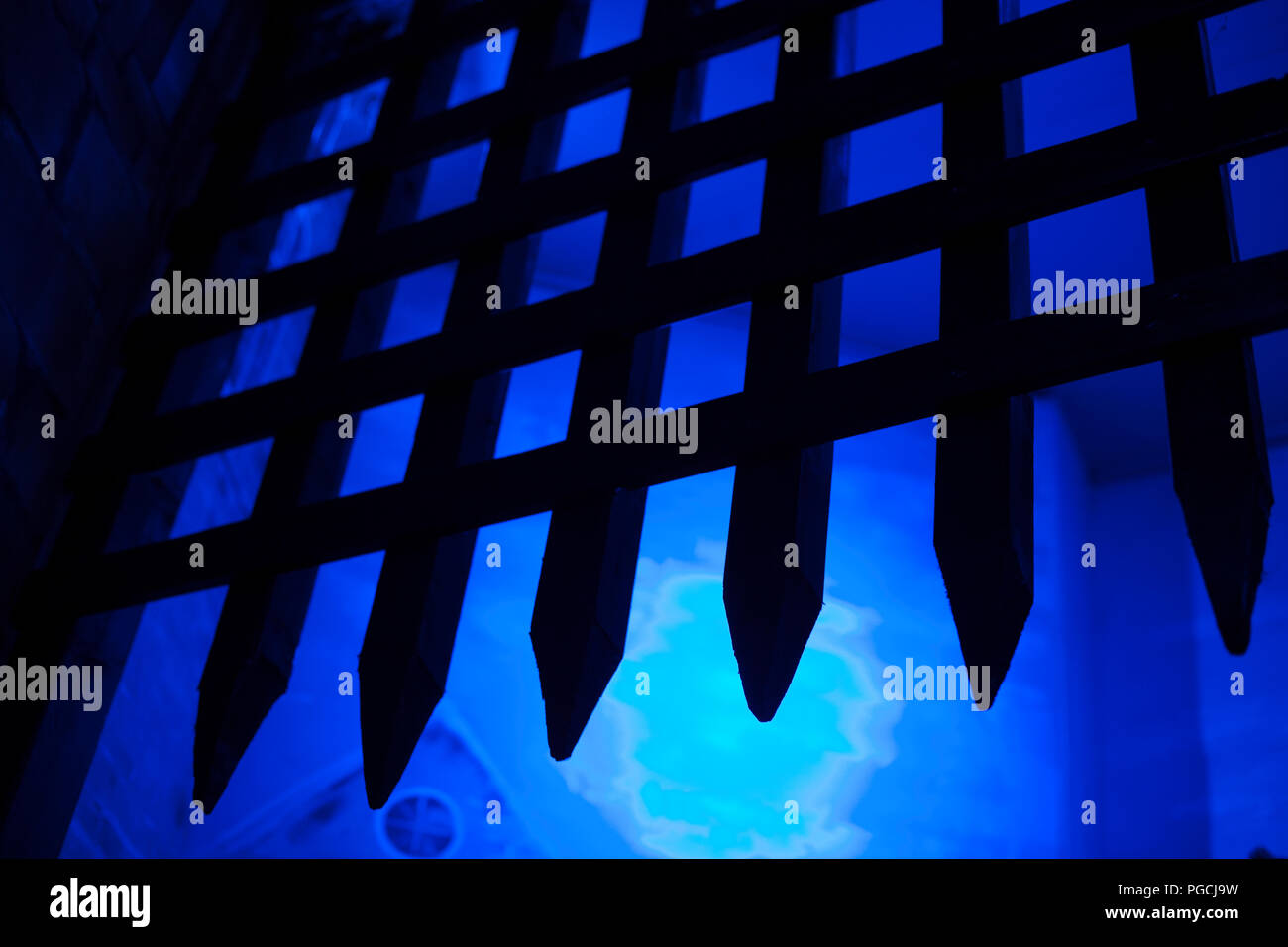 Medieval castle gate Stock Photo - Alamy