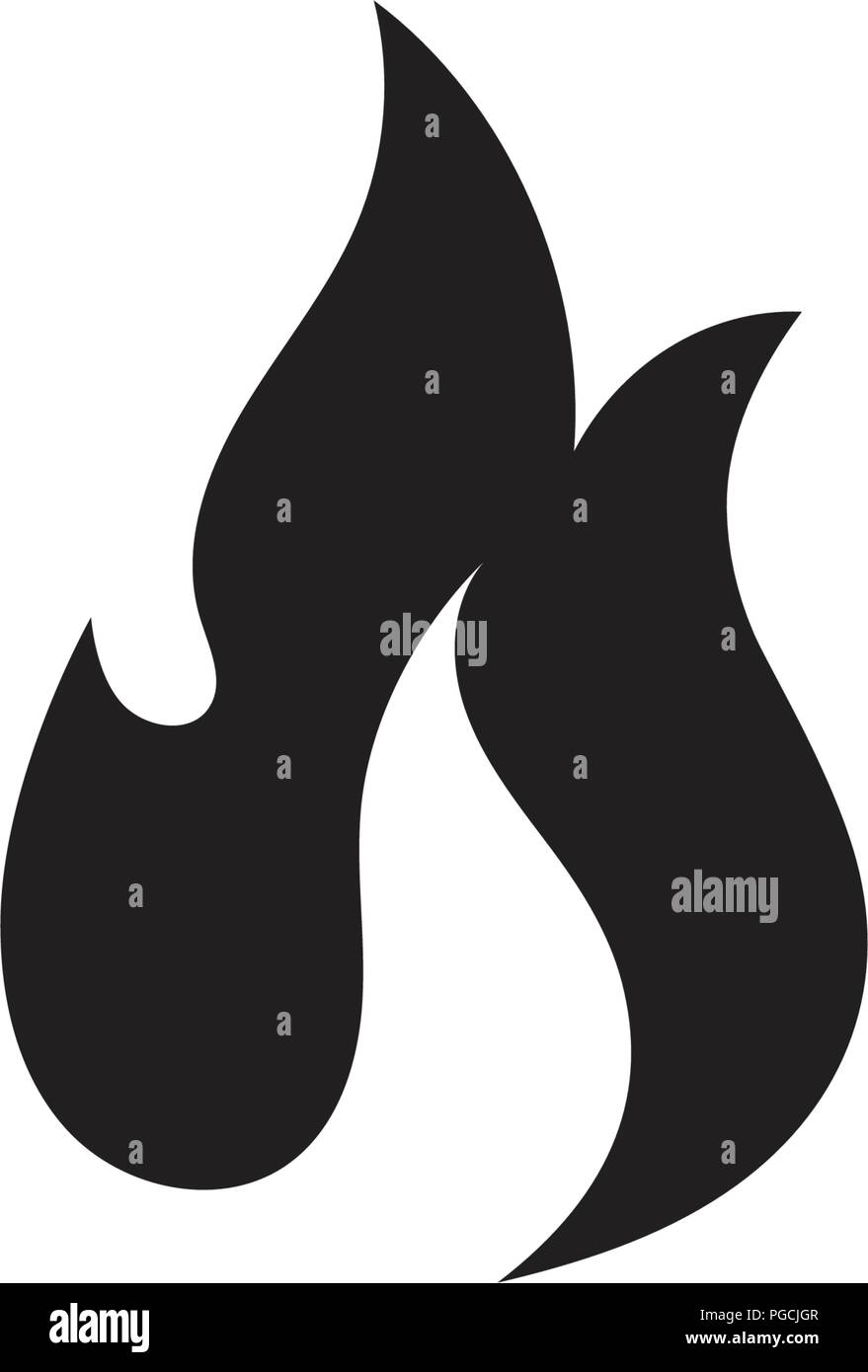 Fire flame vector illustration design template Stock Vector Image & Art ...