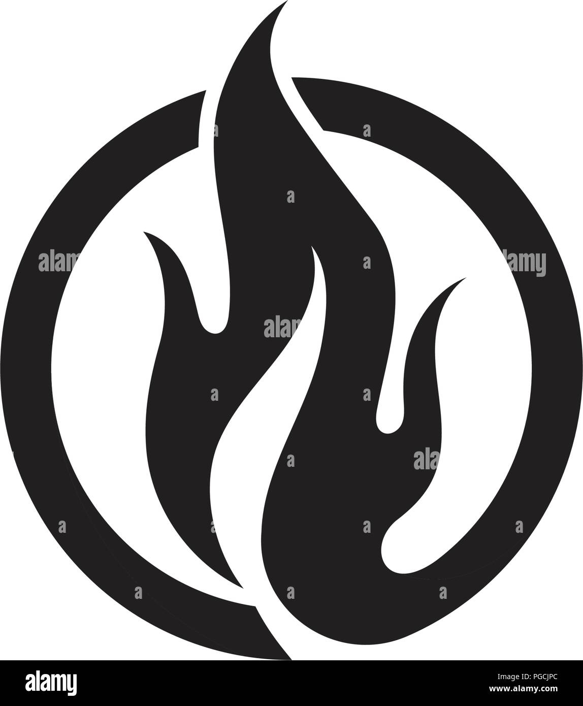 Fire flame vector illustration design template Stock Vector Image & Art ...
