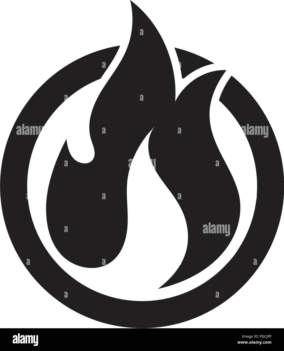 Fire flame vector illustration design template Stock Vector Image & Art ...