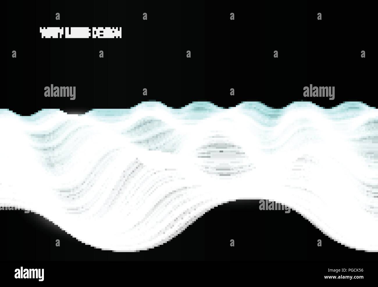 Wavy lines abstract banner design template Stock Vector Image & Art - Alamy