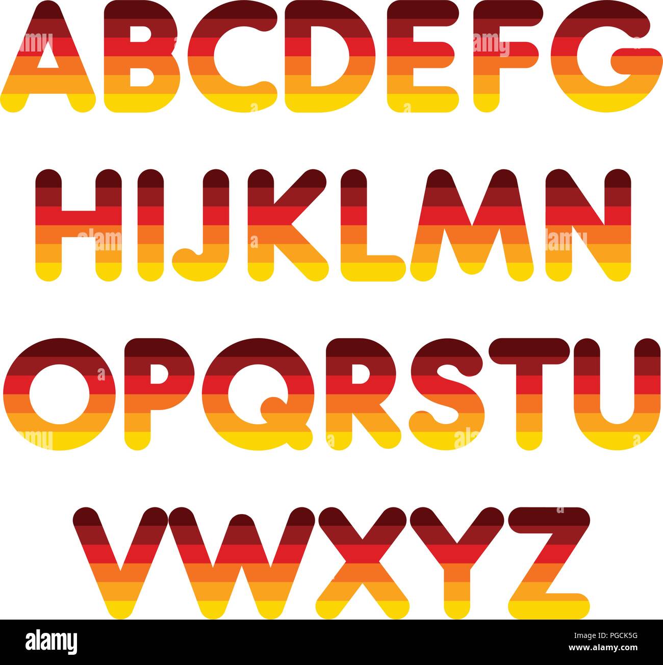 Alphabet step gradient Stock Vector Image & Art - Alamy