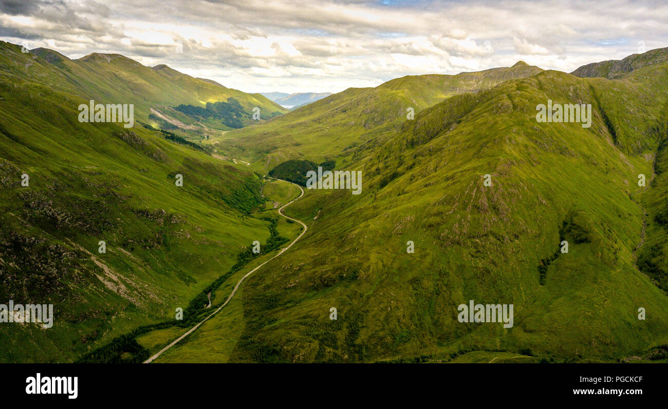 Drone Photography Scotland Highlands Authentic Nature Landscape Stock ...