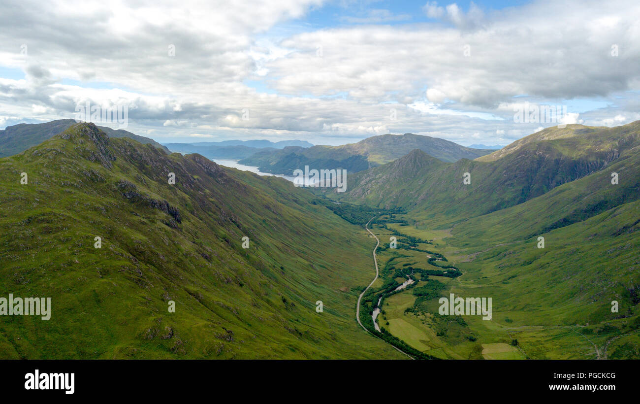 Drone Photography Scotland Highlands Authentic Nature Landscape Stock ...