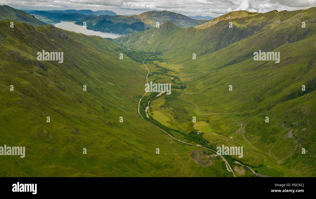 Drone Photography Scotland Highlands Authentic Nature Landscape Stock ...