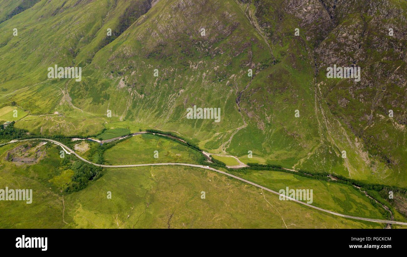 Drone Photography Scotland Highlands Authentic Nature Landscape Stock ...