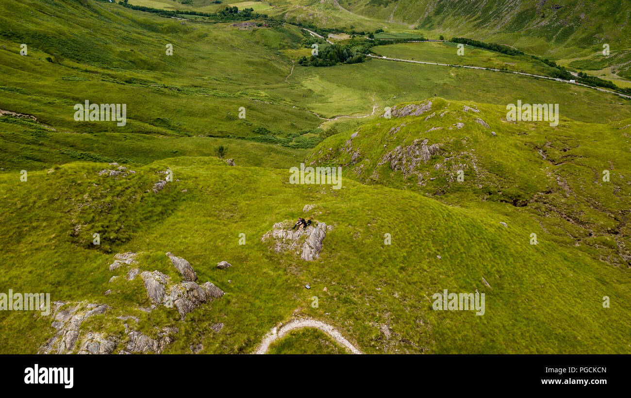 Drone Photography Scotland Highlands Authentic Nature Landscape Stock ...