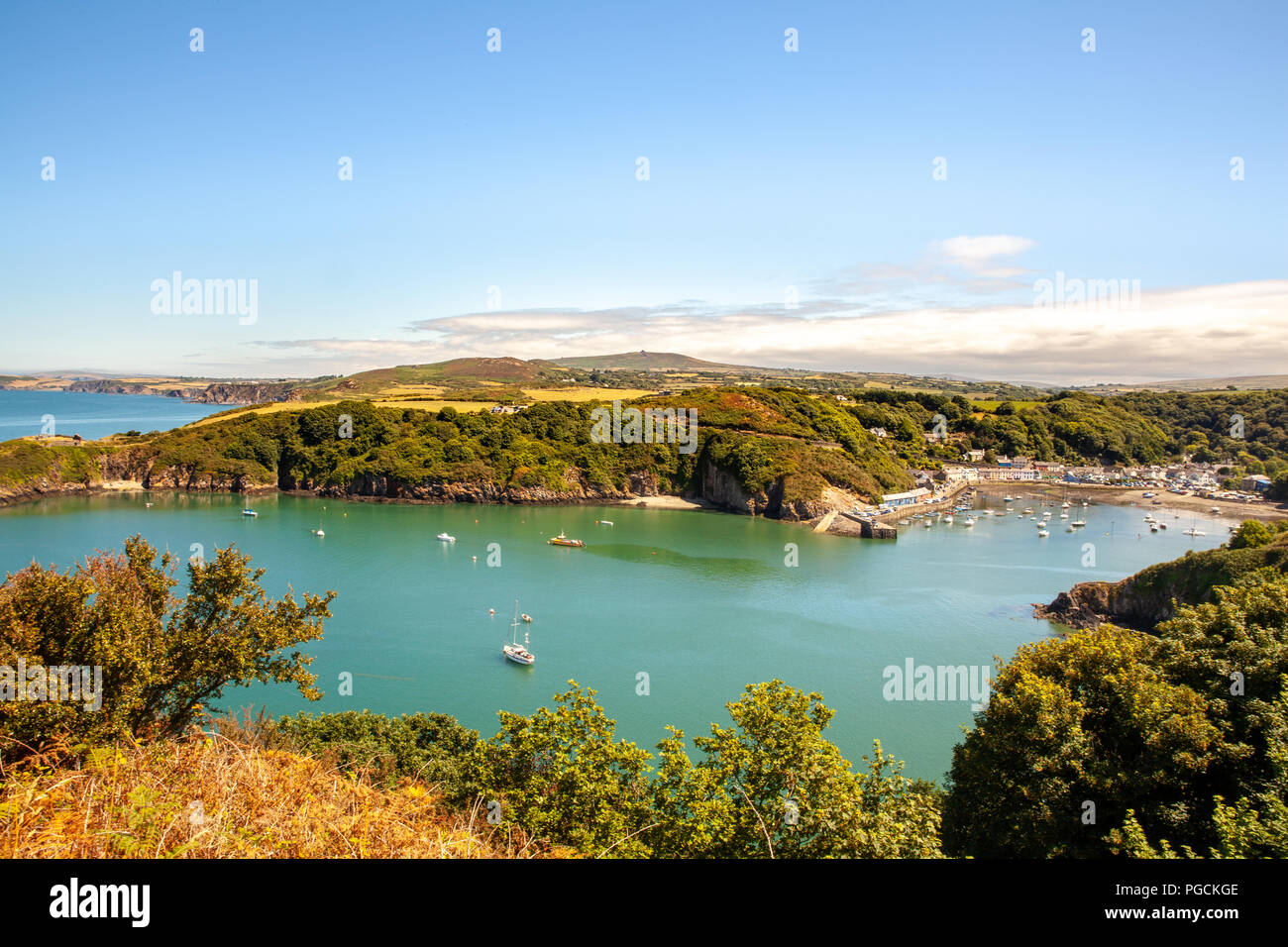 Fishguard Harbour and Village Landscape Pembrokeshire Wales Nature ...