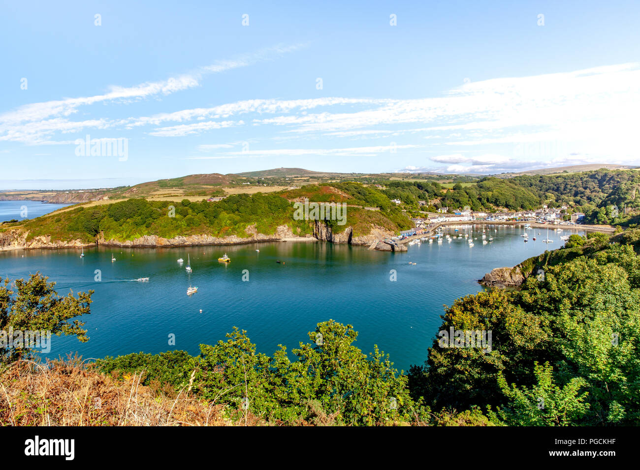 Fishguard Harbour and Village Landscape Pembrokeshire Wales Nature ...