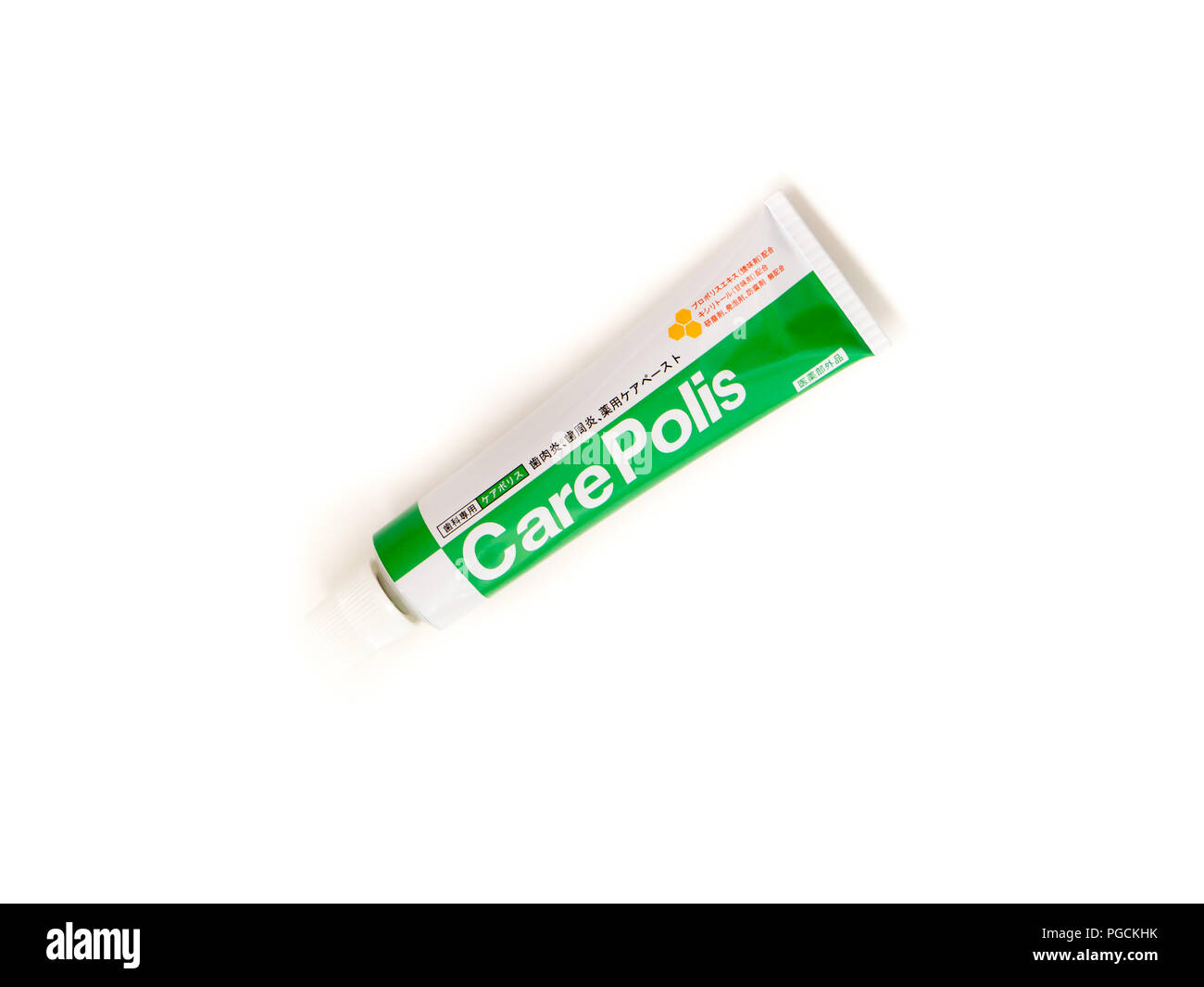 GOMEL, BELARUS - AUGUST 17, 2014: Japanese toothpaste Care Police DX ...