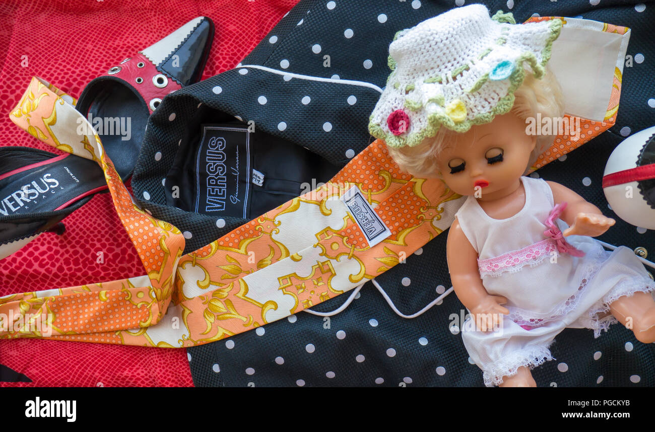 GOMEL, BELARUS - AUGUST 16, 2018: Versus (Versace) women's shoes ...