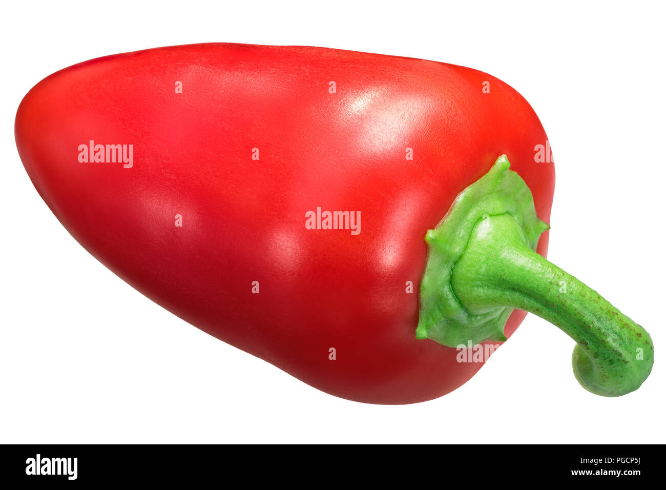 Red sweet bell pepper (Capsicum annuum), whole pod Stock Photo - Alamy