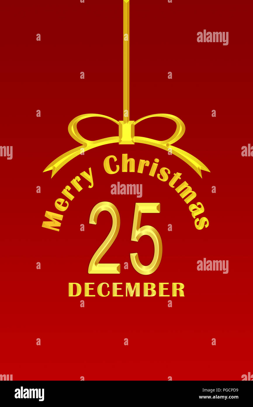 Template for Christmas greetings in the form of a Christmas ball with a ...