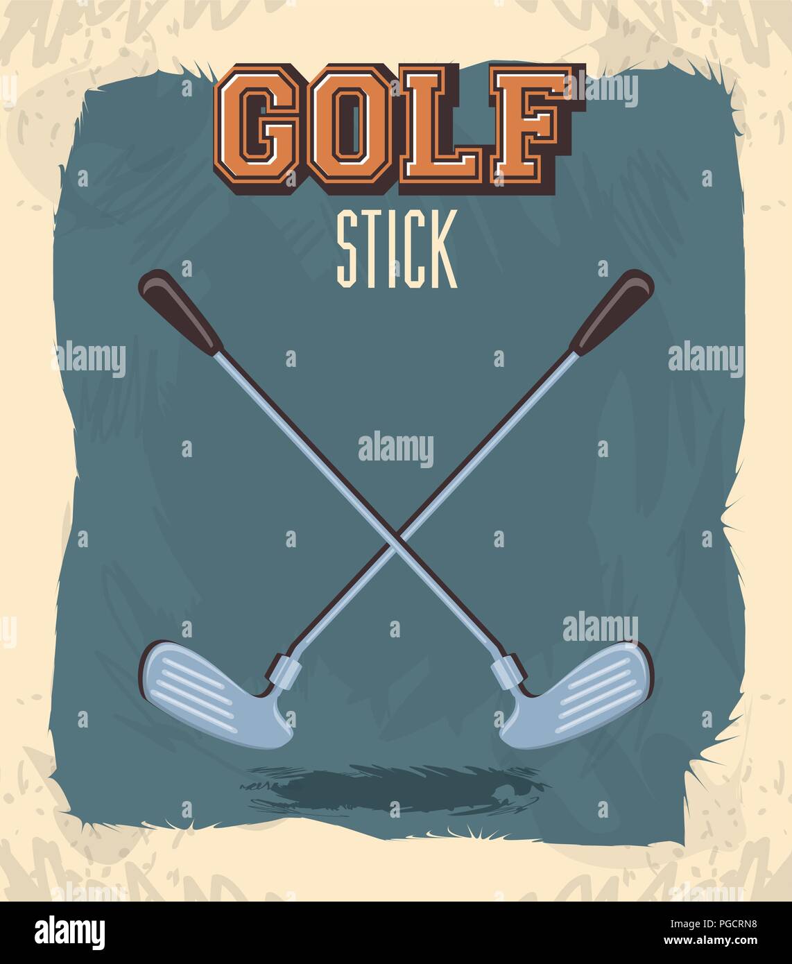 Crossed golf stick hi-res stock photography and images - Alamy