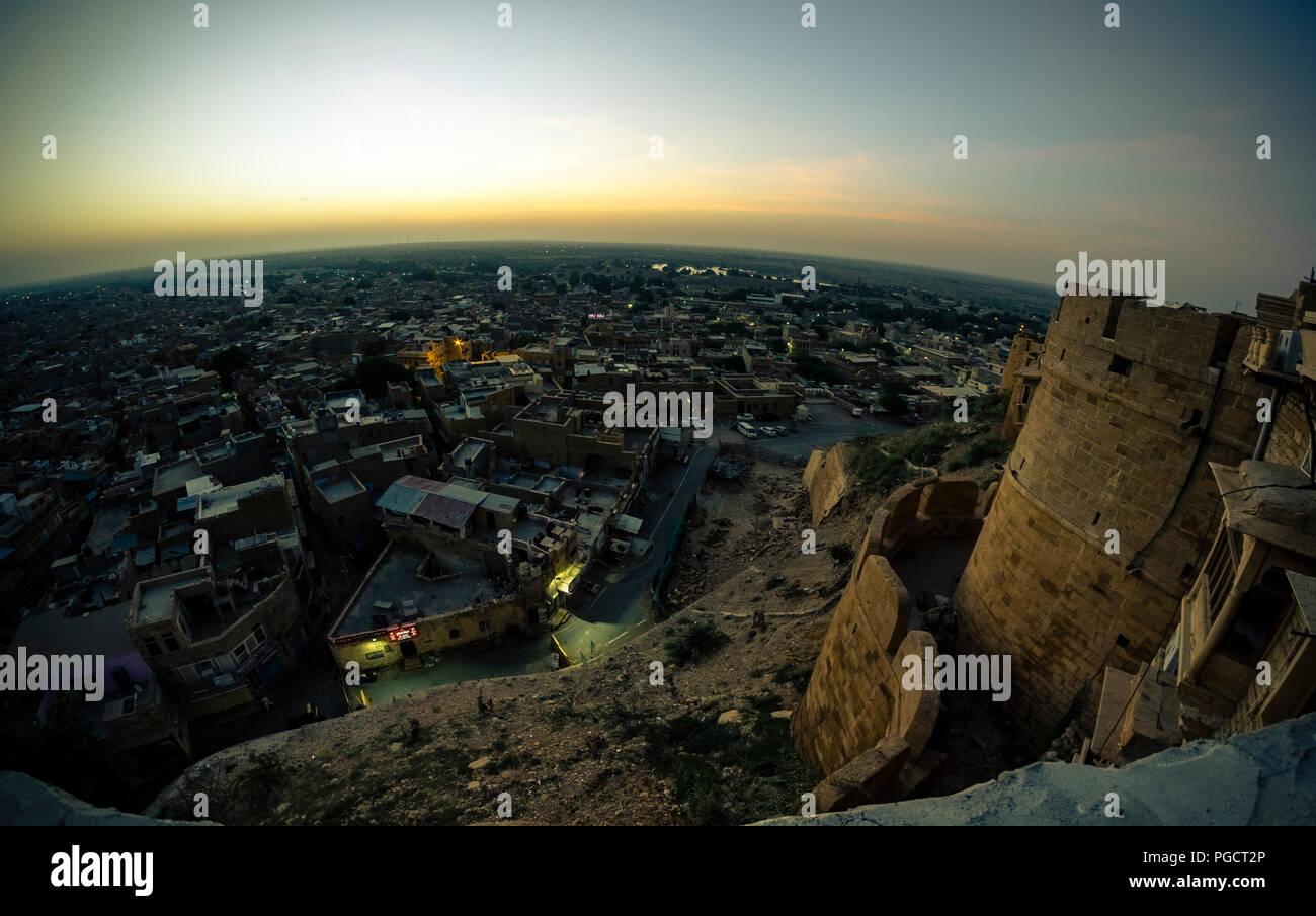 A panoramic view from the Fort with the rising sun Stock Photo - Alamy