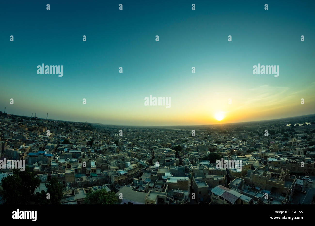 A panoramic view from the Fort with the rising sun Stock Photo - Alamy