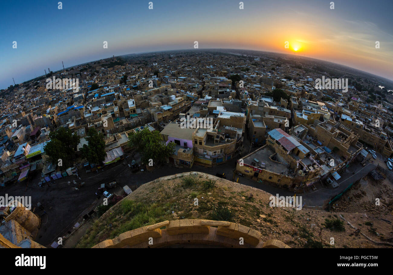 A panoramic view from the Fort with the rising sun Stock Photo - Alamy