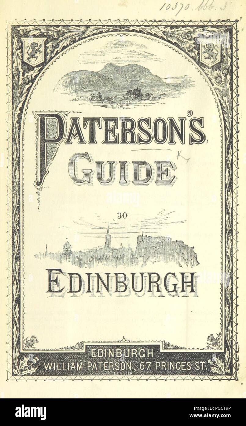 Edinburgh guide book hi-res stock photography and images - Alamy