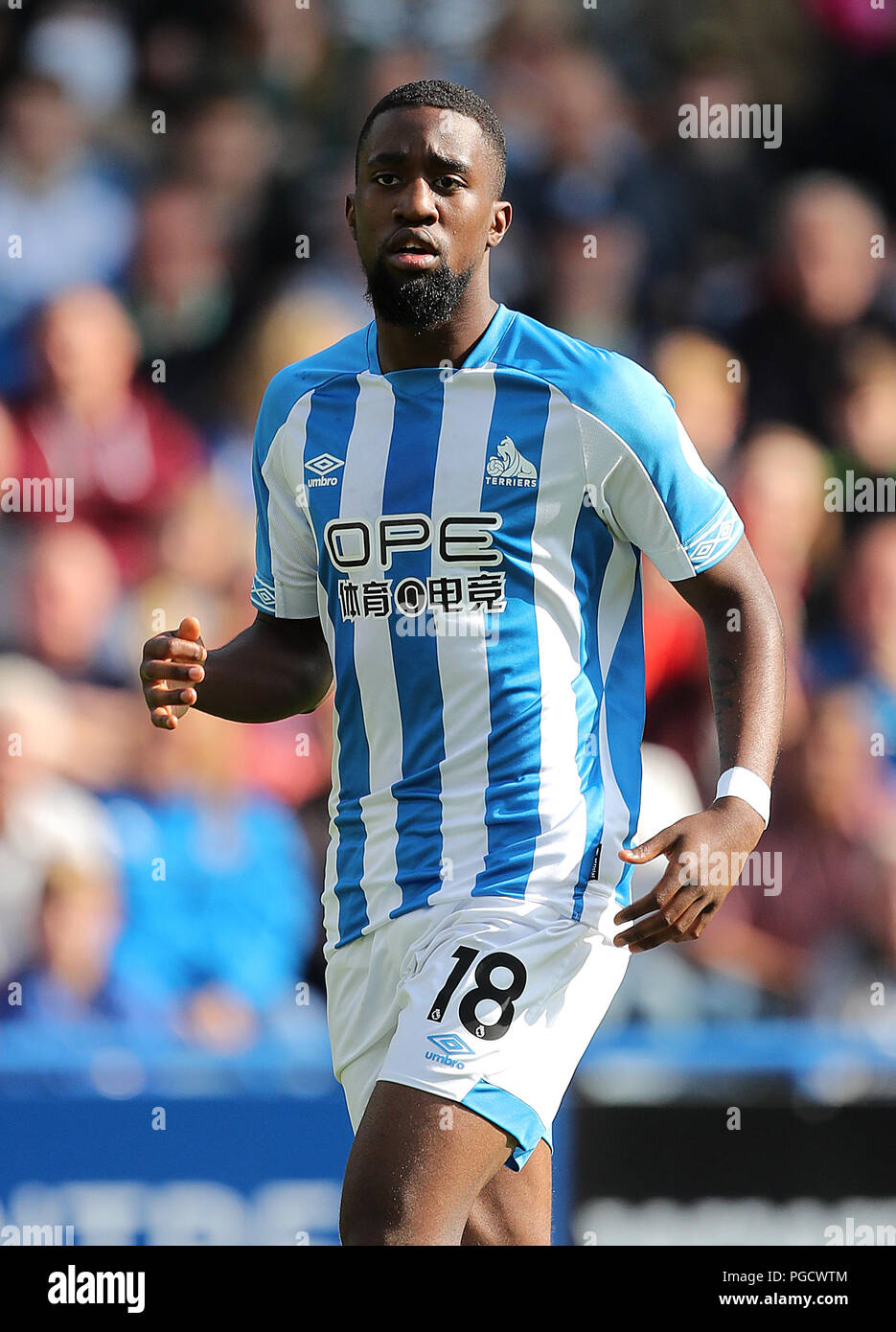 Huddersfield Town's Isaac Mbenza during the Premier League match at the ...