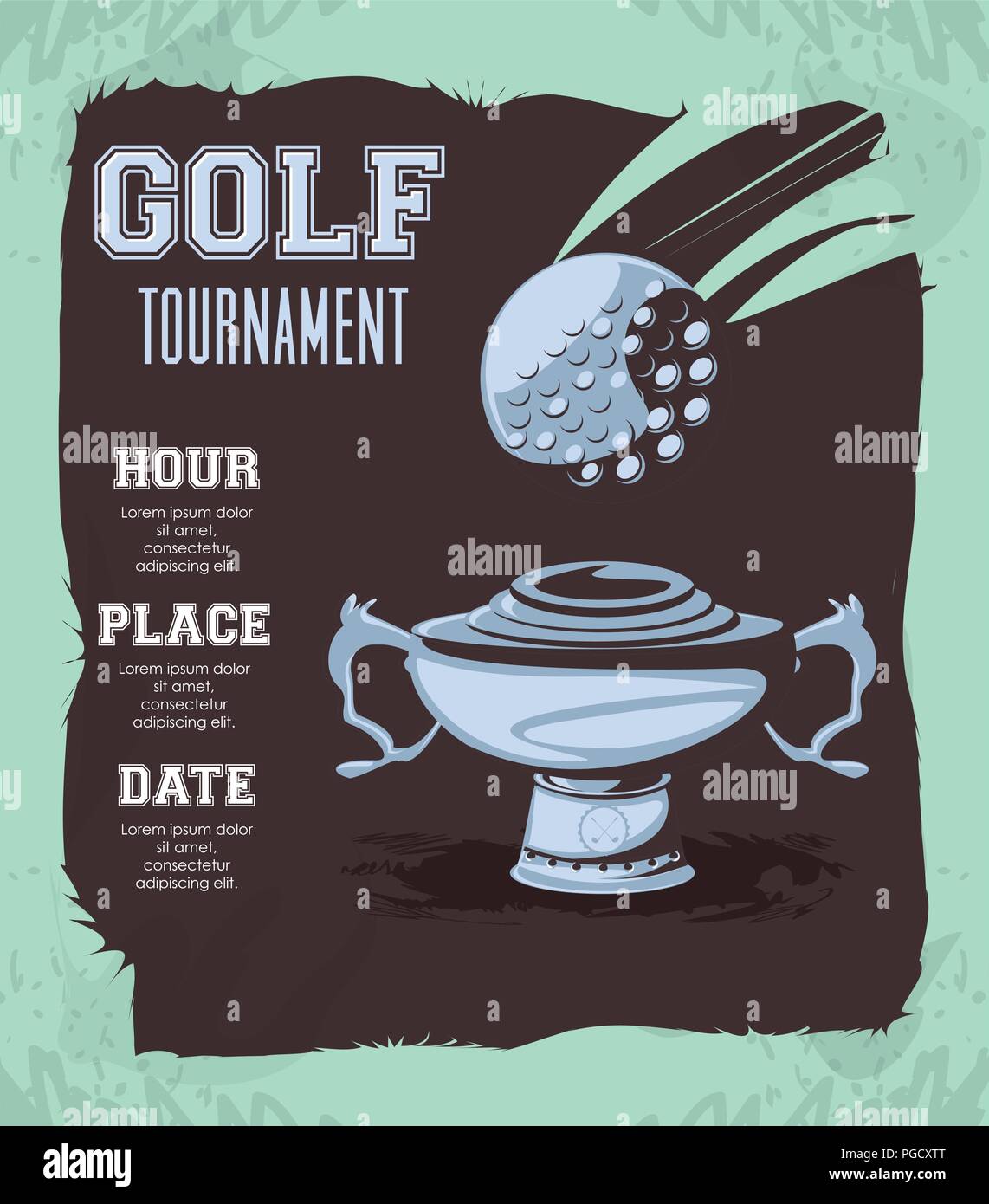 Silver ball tournament Stock Vector Images - Alamy