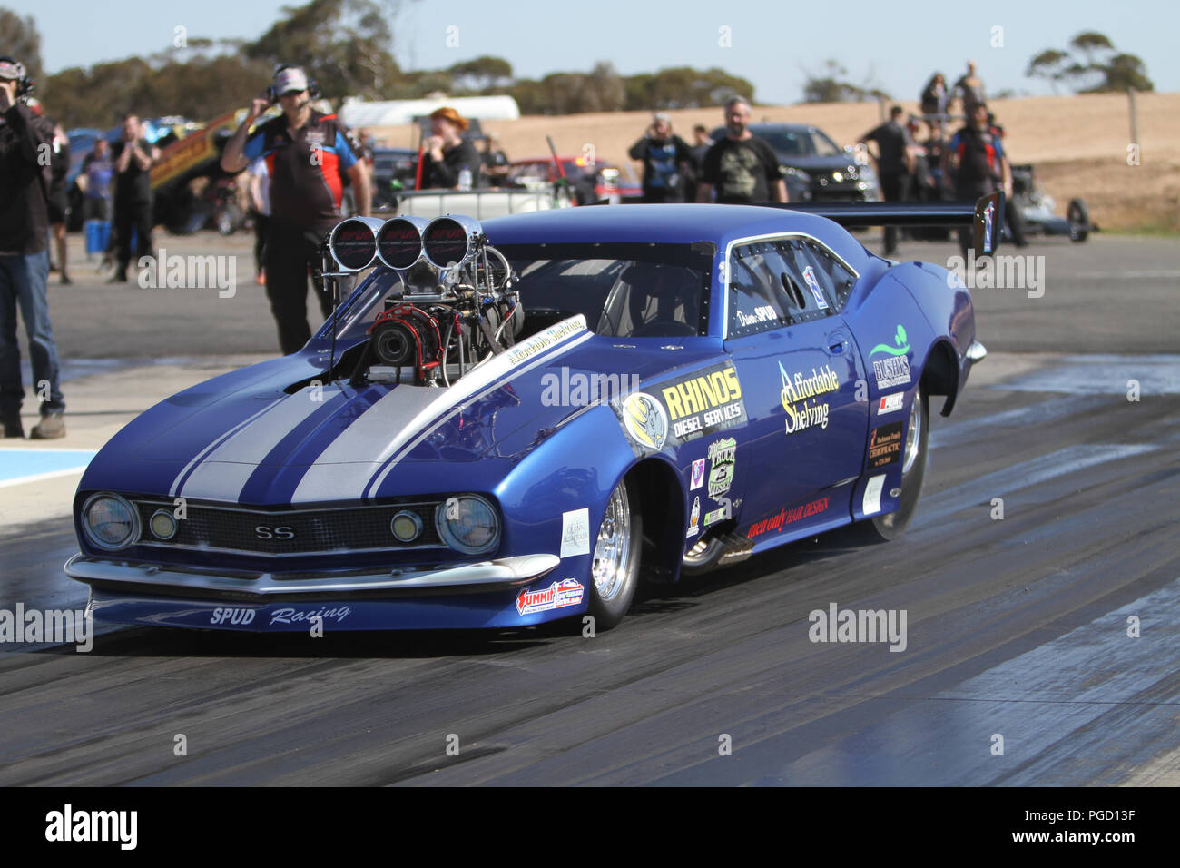 Top fuel dragster burnout hi-res stock photography and images - Alamy