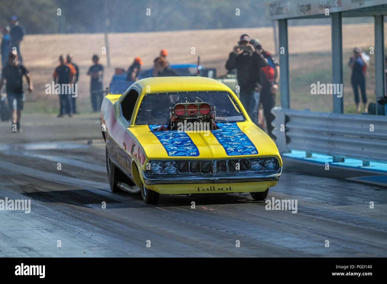 Mildura, Victoria, Australia. 25th Aug 2018. Jayden Talbot driving his ...