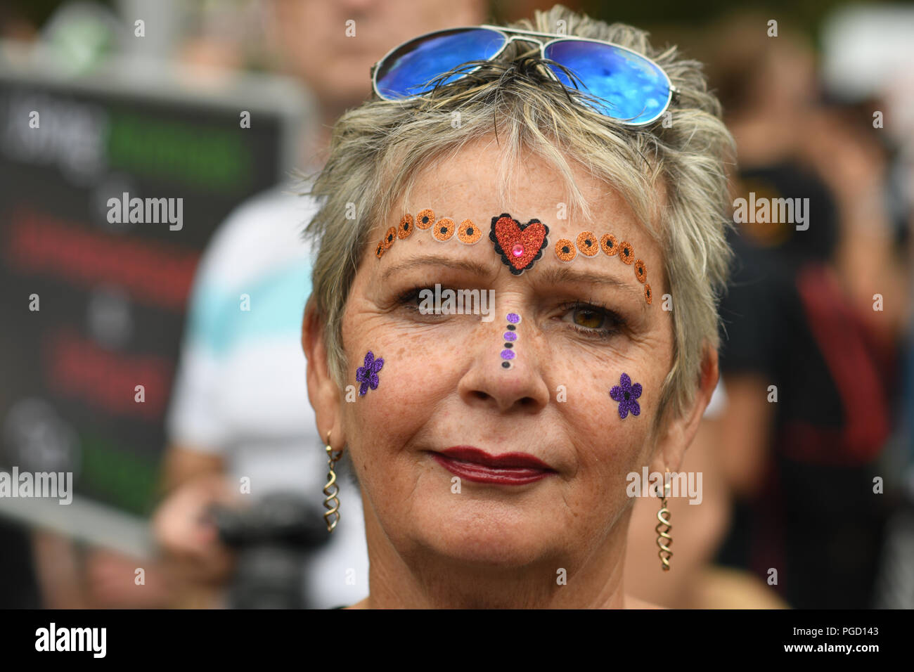 London, UK. 25th Aug 2018. Thousands of veganist activists join The ...