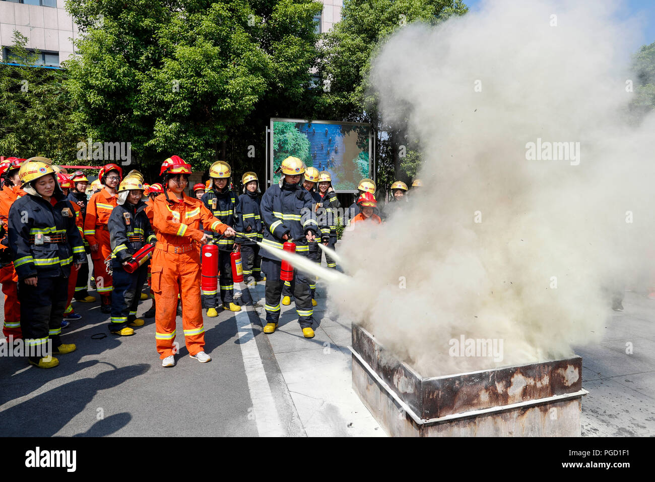 Fire safety school students hi-res stock photography and images - Alamy