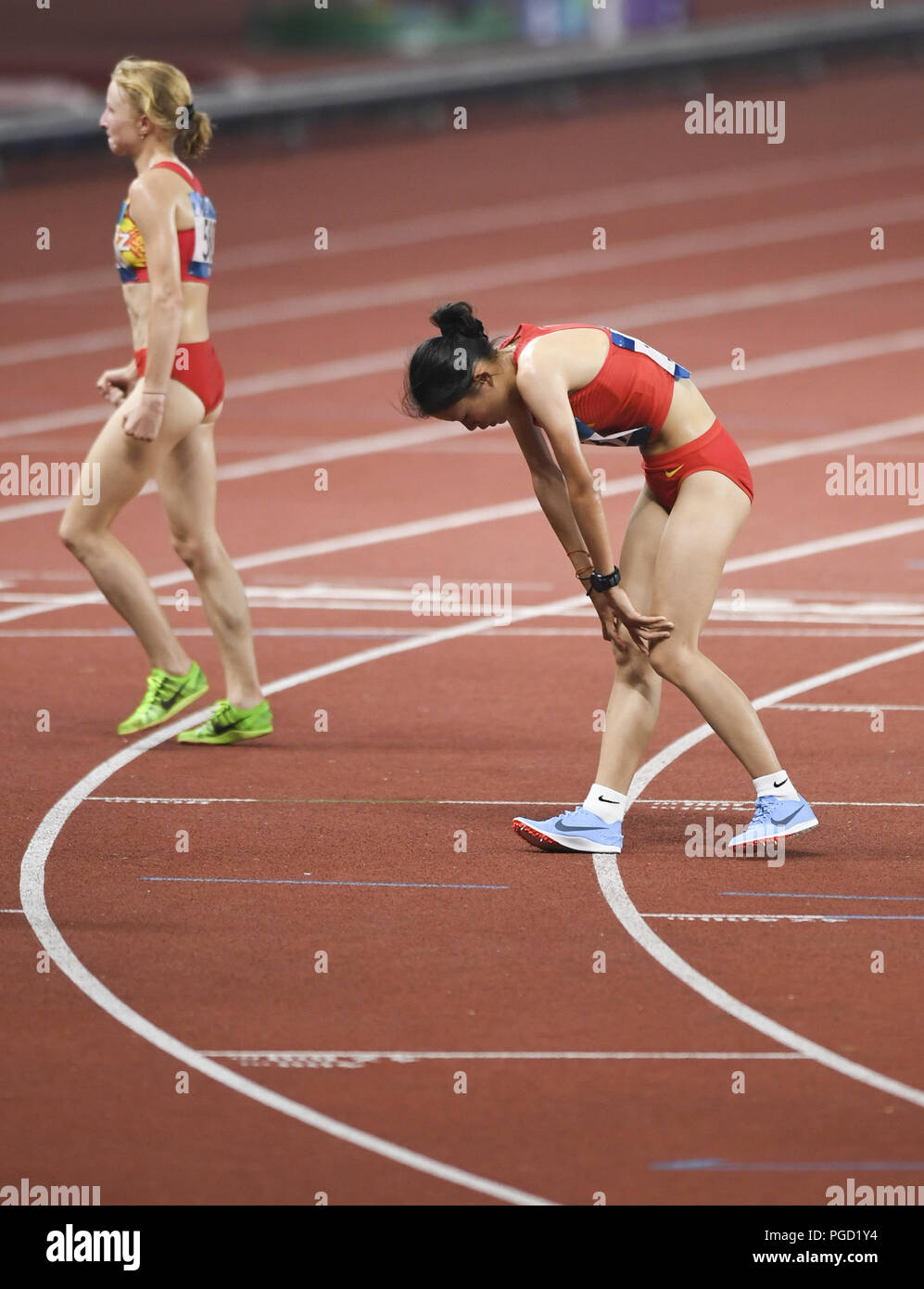Jakarta, Asian Games 2018 in Jakarta. 25th Aug, 2018. Zhang Deshun of ...