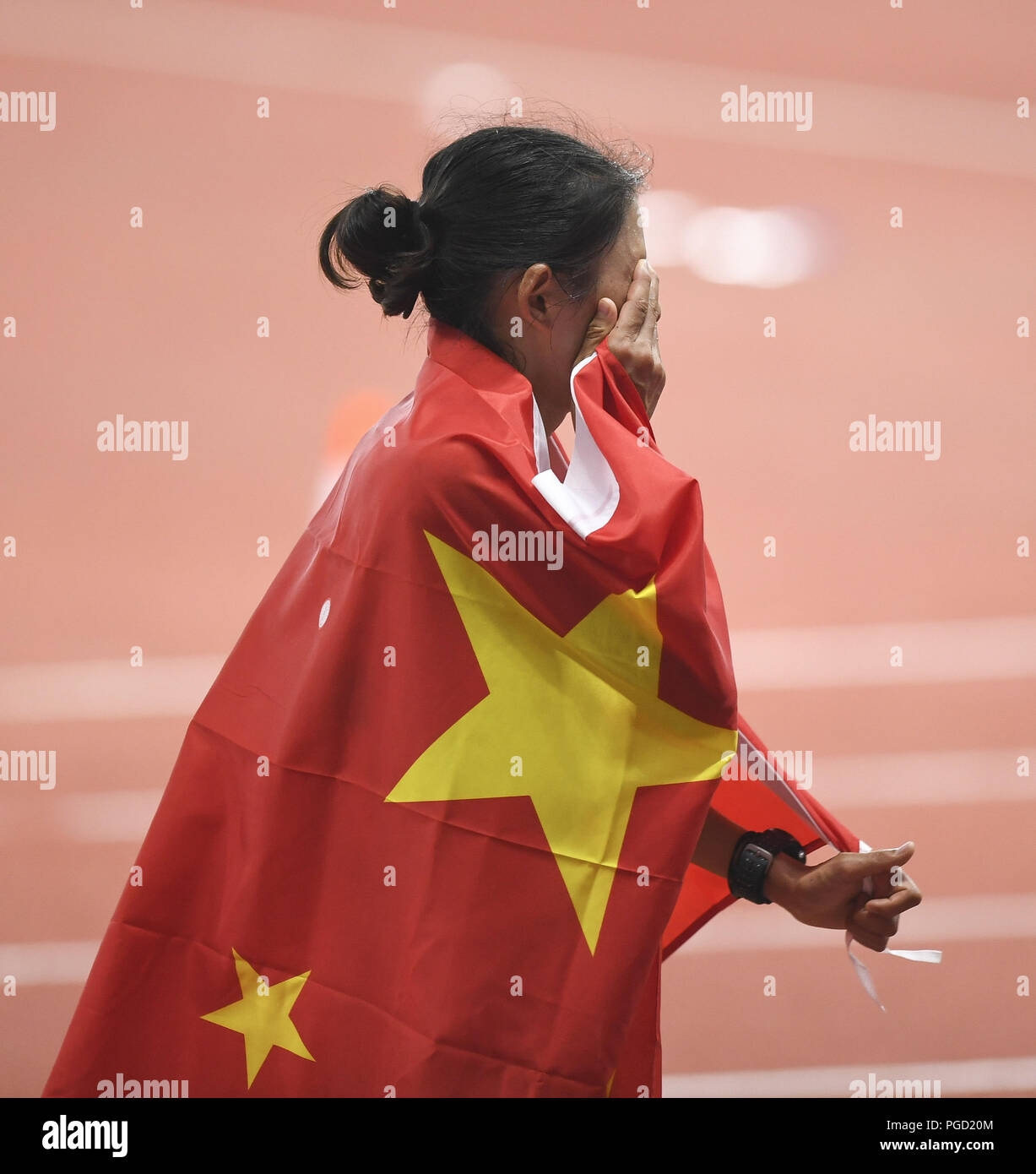 Jakarta, Asian Games 2018 in Jakarta. 25th Aug, 2018. Zhang Deshun of ...