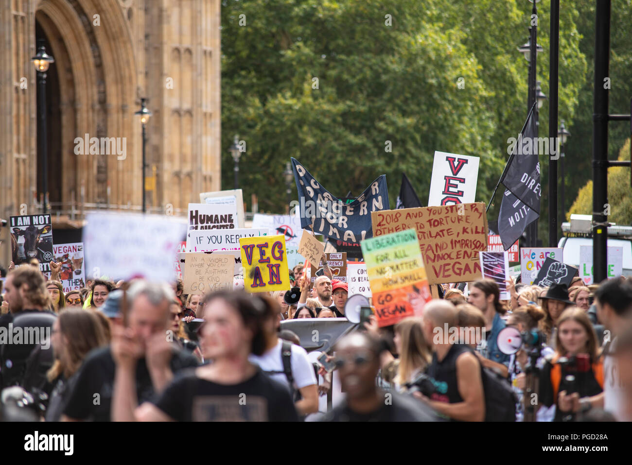 The Official Animal Rights March taking place with protesters outside ...