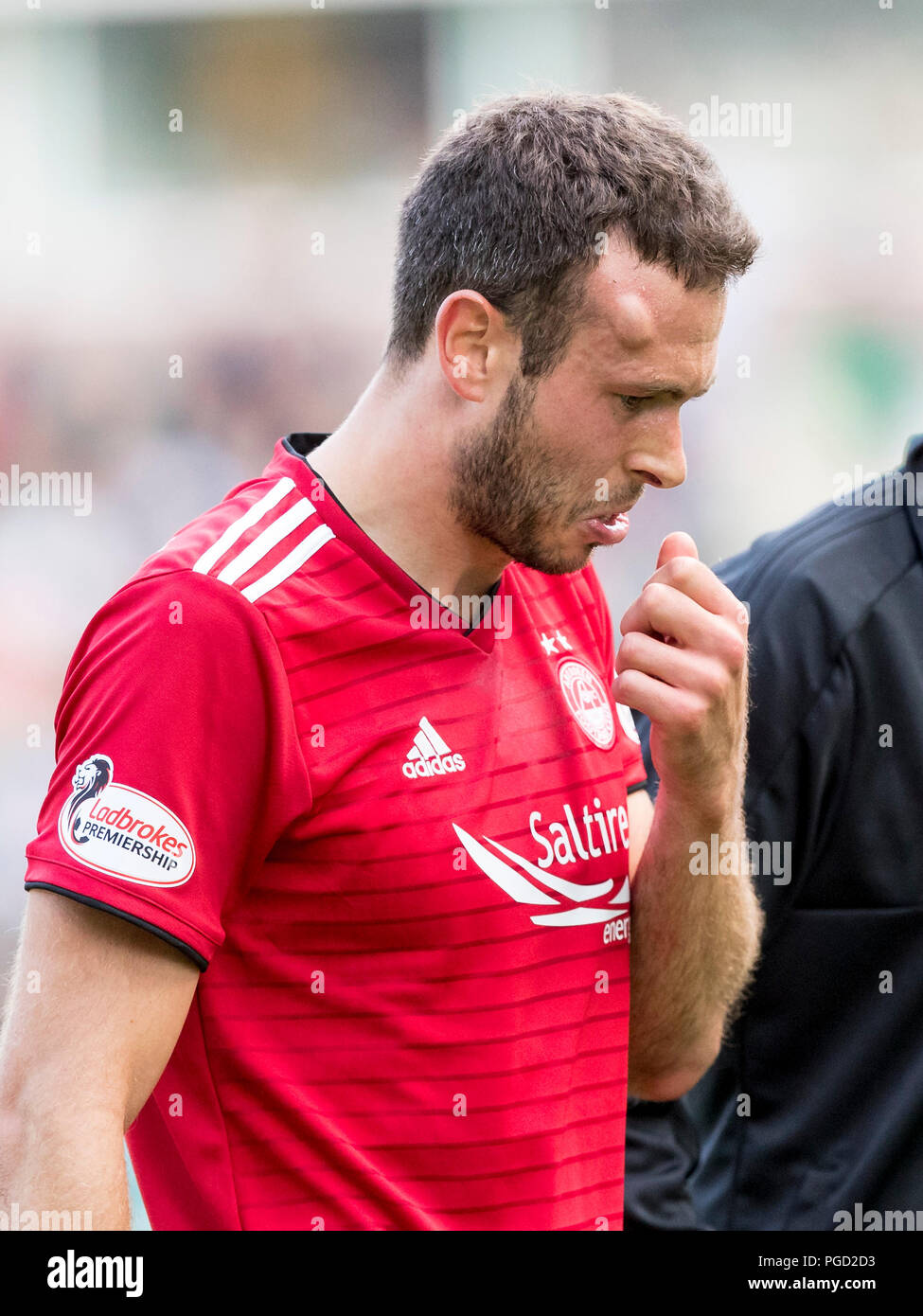 Easter Road, Edinburgh, UK. 25th Aug, 2018. Ladbrokes Premiership ...