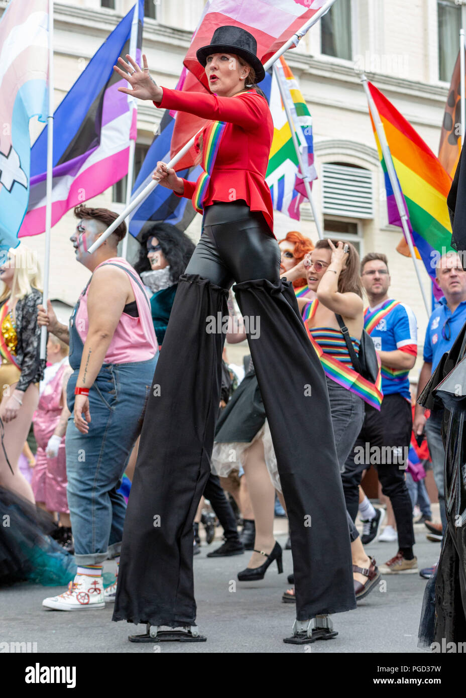 Cardiff pride 2018 hi-res stock photography and images - Alamy