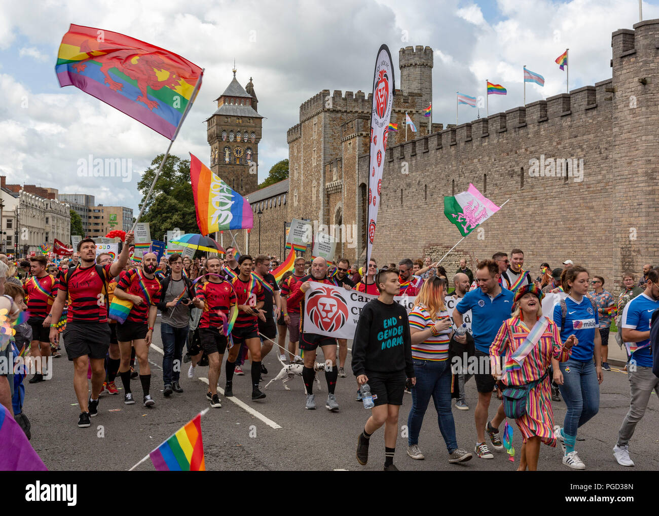 Pride cymrus parade hi-res stock photography and images - Alamy