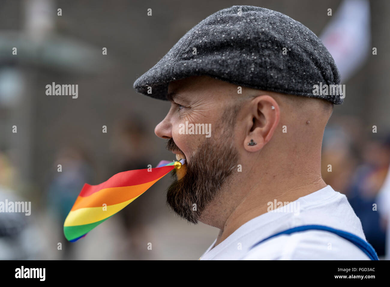 2018 pride flag hi-res stock photography and images - Alamy