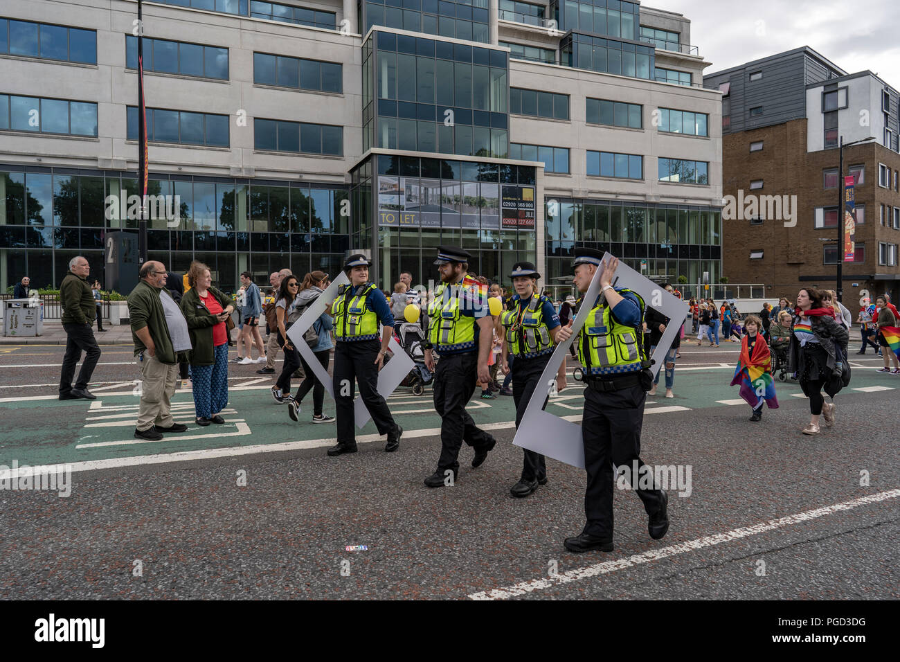 Pride cymru parade hi-res stock photography and images - Alamy