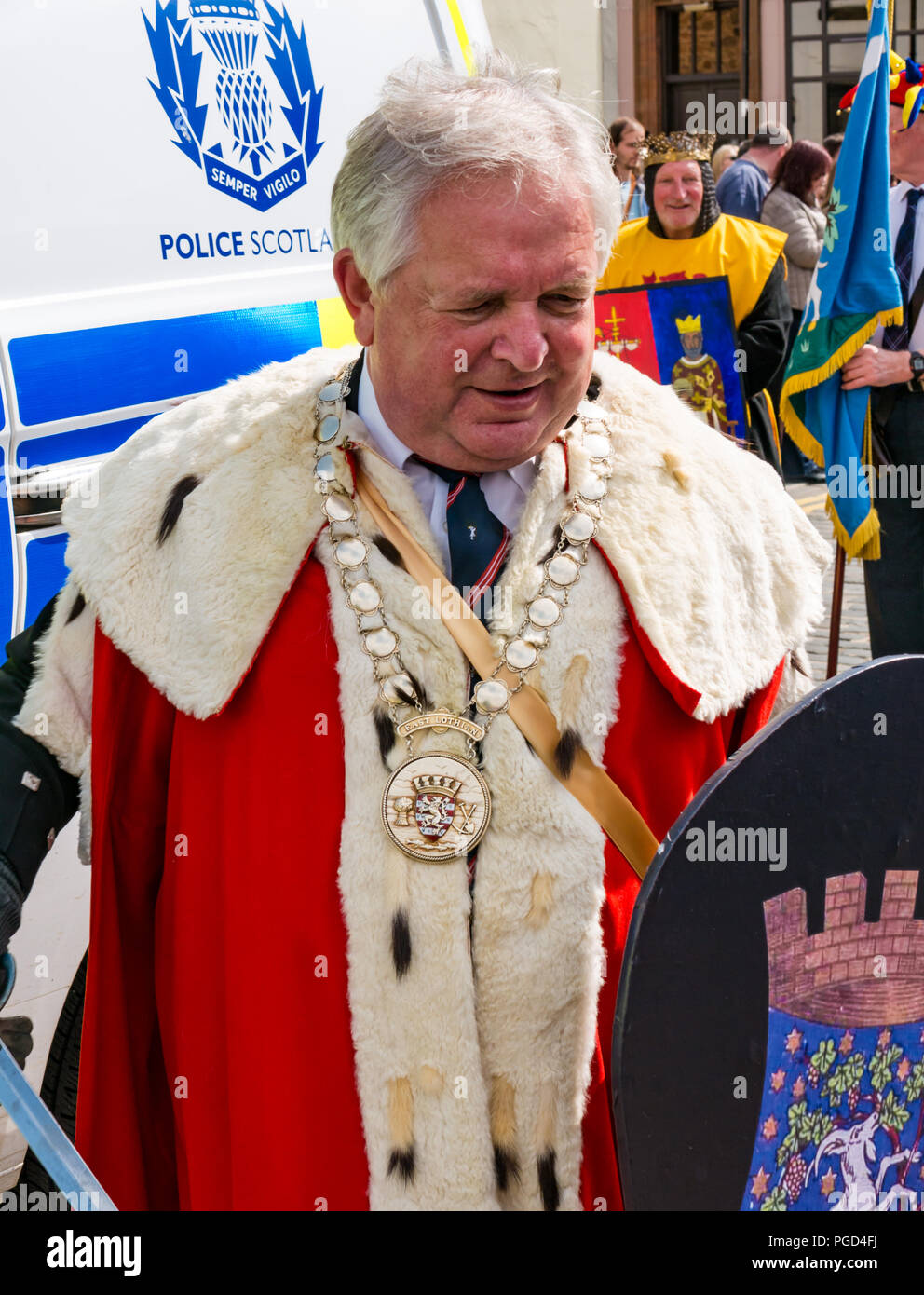 Ermine robe hi-res stock photography and images - Alamy