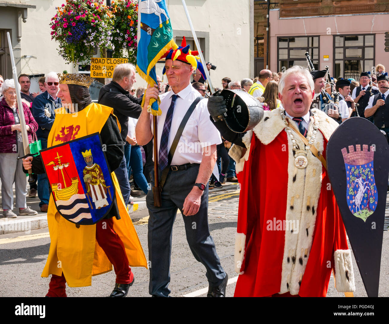 Haddington, Scotland, UK. 25th August 2018. Haddington 700 Celebrations ...