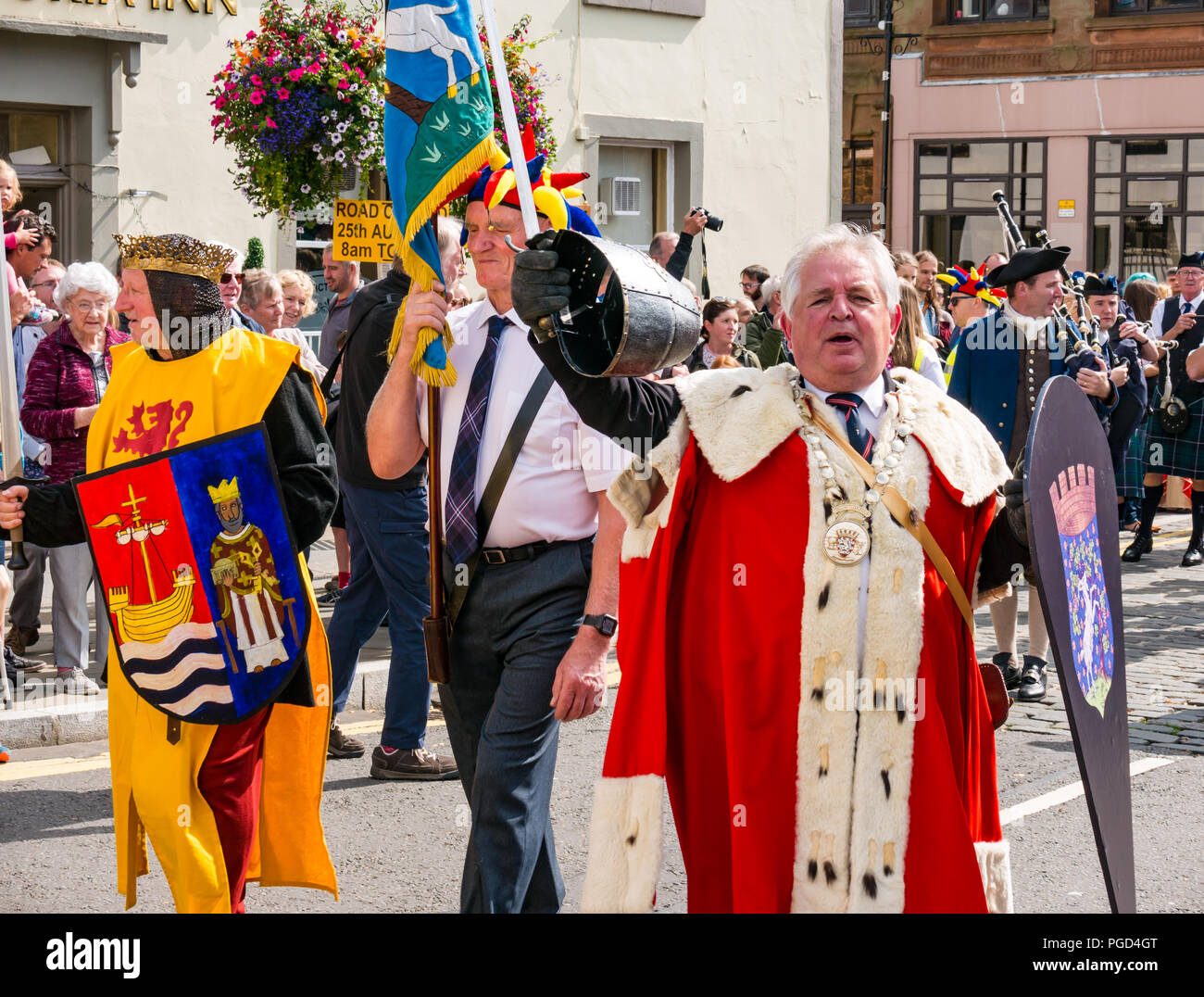 Haddington, Scotland, UK. 25th August 2018. Haddington 700 Celebrations ...