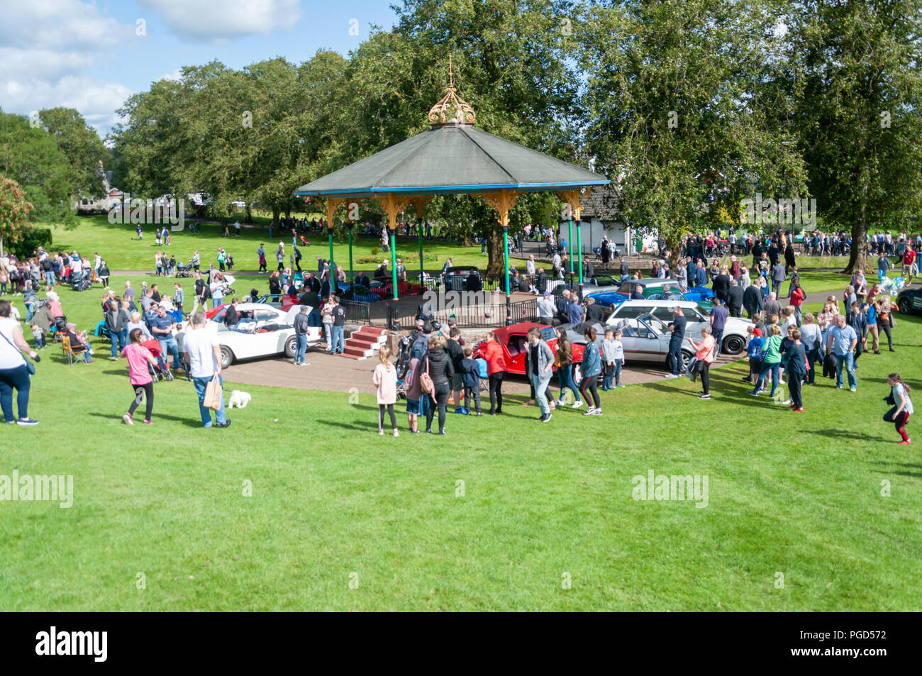 Strathaven, Scotland, UK. 25th August, 2018. A classic car show at the ...
