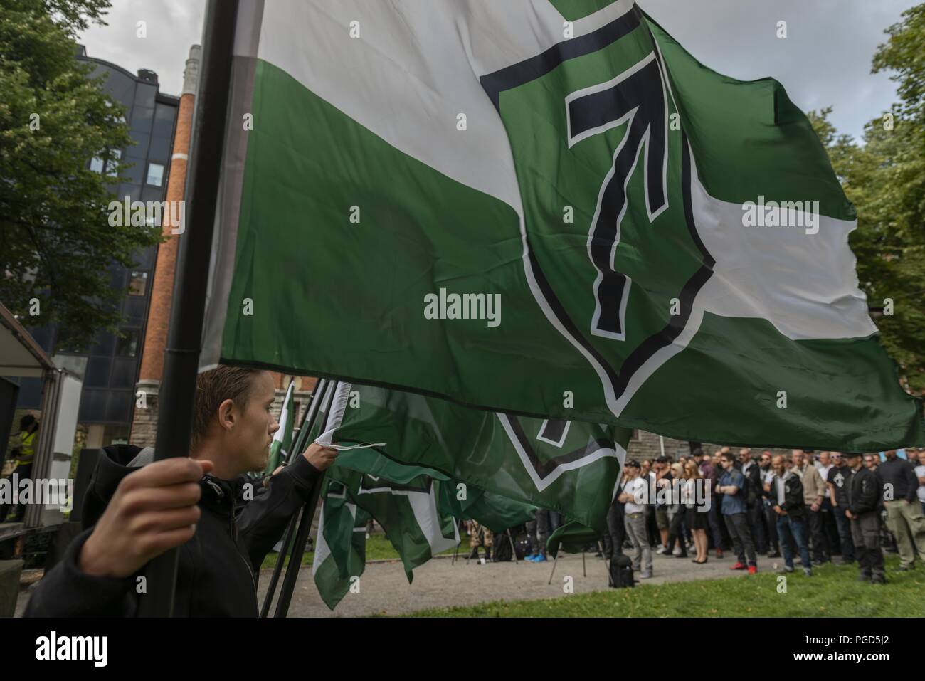 Stockholm, Sweden. 25th Aug, 2018. Just after 12 o'clock, The Nordic ...