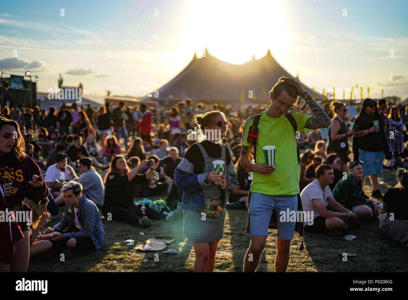 Reading festival at sunset hi-res stock photography and images - Alamy