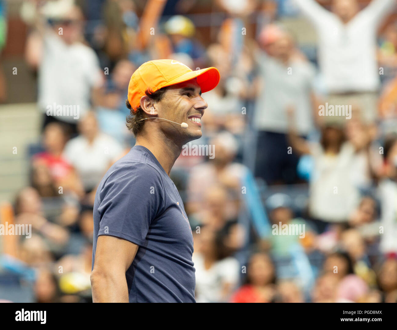 New York, NY - August 25, 2018: Rafael Nadal attends US Open ...