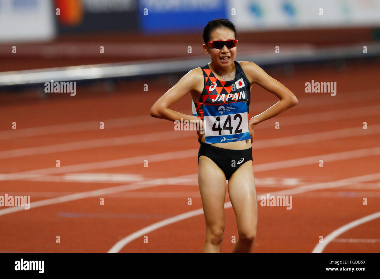 Jakarta, Indonesia. 25th Aug, 2018. ?Yuka Hori (JPN) Athletics : Women ...