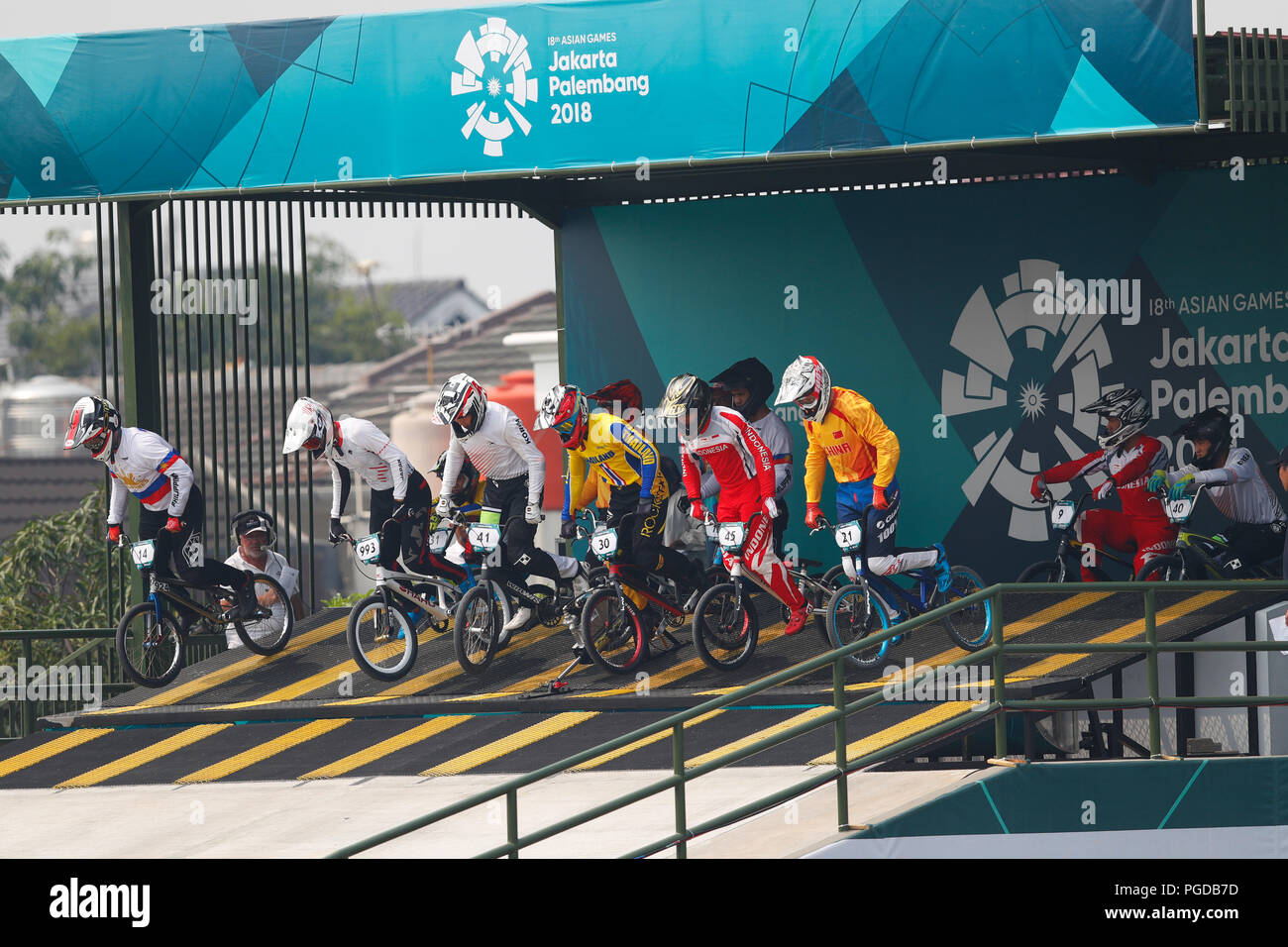 Jakarta, Indonesia. 25th Aug, 2018. Yoshitaku Nagasako (JPN) Cycling ...